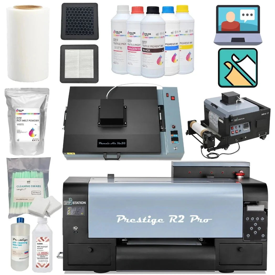 $276/Month New Prestige R2 PRO 13" Media Roll DTF Printer 110V A3 (Dua ...